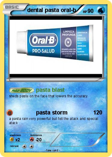 Pokémon dental pasta oral b - pasta blast - My Pokemon Card