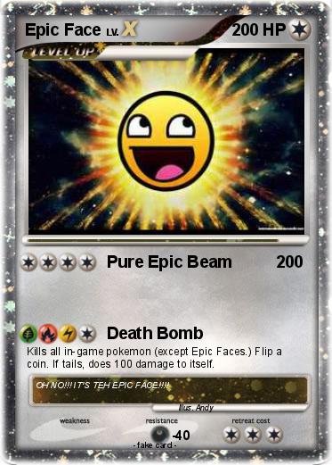 Pokémon Epic Face 1236 1236 - Pure Epic Beam - My Pokemon Card