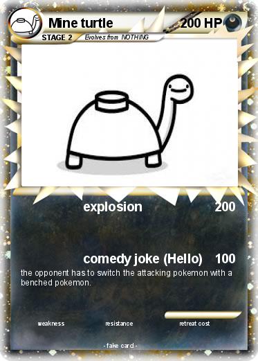 Pokémon Mine turtle 324 324 - explosion - My Pokemon Card