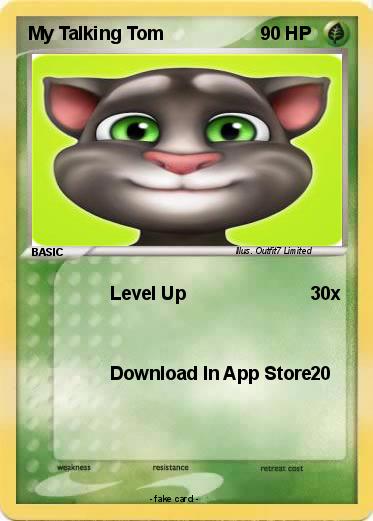 Pokémon My Talking Tom 2 2 - Level Up - My Pokemon Card