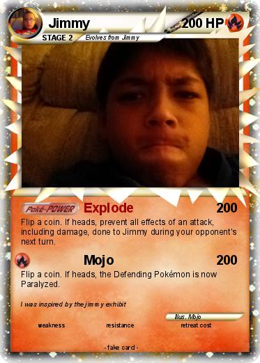 Pokémon Jimmy 496 496 - Explode - My Pokemon Card