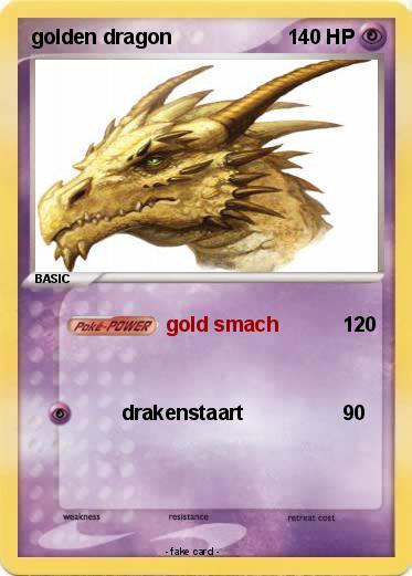 Pokémon golden dragon 55 55 - gold smach - My Pokemon Card