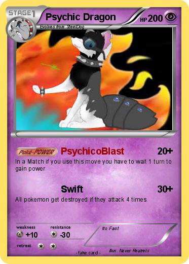 Pokémon Psychic Dragon 21 21 - PsychicoBlast - My Pokemon Card