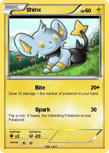 Pokémon Shinx 145 145 - Bite - My Pokemon Card