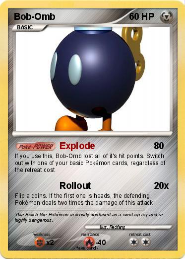 Pokémon Bob Omb 142 142 - Explode - My Pokemon Card