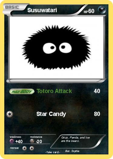 Pokémon Susuwatari - Totoro Attack - My Pokemon Card