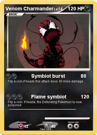 Pokémon Venom Charmander - Symbiot burst - My Pokemon Card
