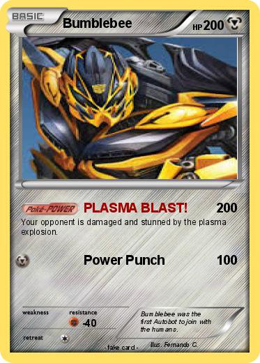 Pokémon Bumblebee 316 316 - PLASMA BLAST! - My Pokemon Card