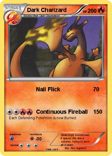 Pokémon Dark Charizard 679 679 - Nail Flick - My Pokemon Card