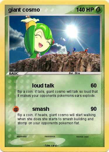 Pokémon giant cosmo - loud talk - My Pokemon Card