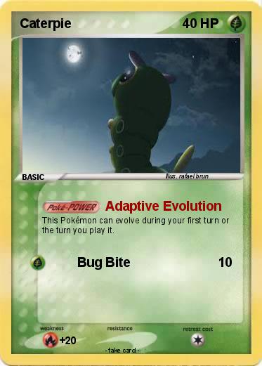 Pokémon Caterpie 201 201 - Adaptive Evolution - My Pokemon Card