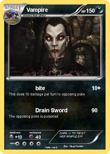 Pokémon Vampire 432 432 - bite - My Pokemon Card