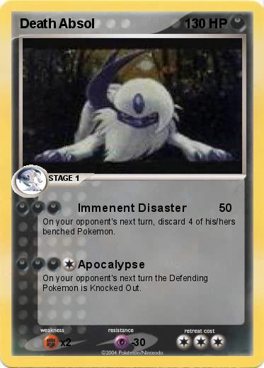 Pokémon Death Absol - Immenent Disaster - My Pokemon Card