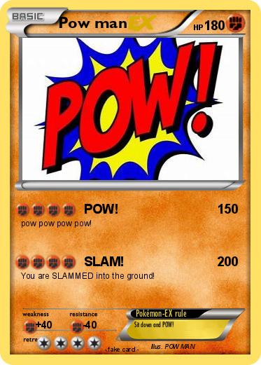 Pokémon Pow man - POW! - My Pokemon Card