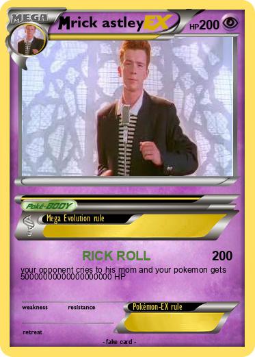 Pokémon rick astley 533 533 - RICK ROLL - My Pokemon Card