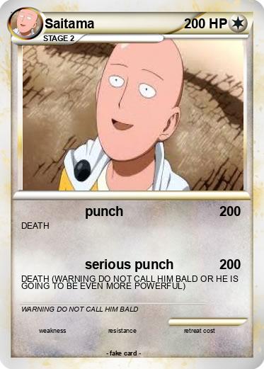Pokémon Saitama 287 287 - punch - My Pokemon Card