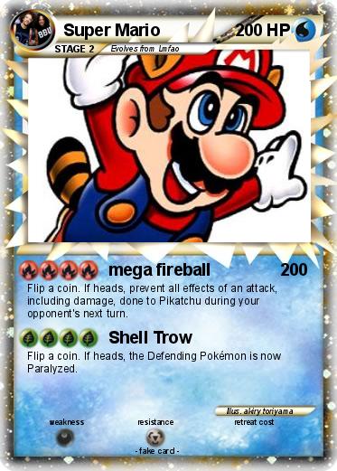 Pokémon Super Mario 618 618 - mega fireball - My Pokemon Card