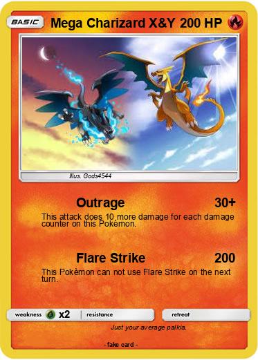 Pokémon Mega Charizard X Y 21 21 - Outrage - My Pokemon Card