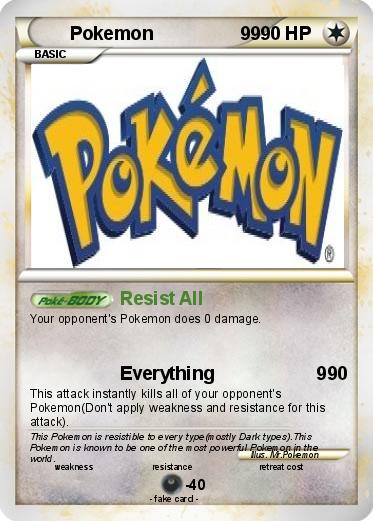 Pokémon Pokemon 99 1 1 - Resist All - My Pokemon Card