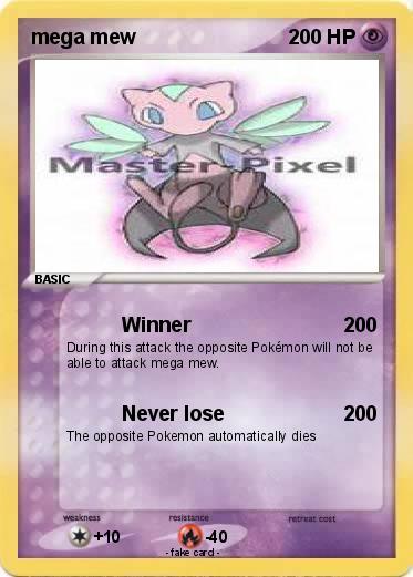 Pokémon mega mew 120 120 - Winner - My Pokemon Card