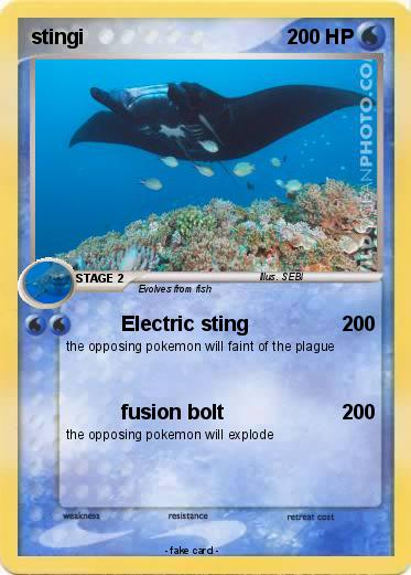 Pokémon stingi - Electric sting - My Pokemon Card