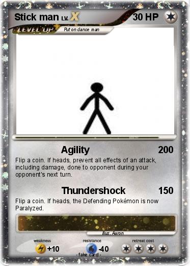 Pokémon Stick man 83 83 - Agility - My Pokemon Card