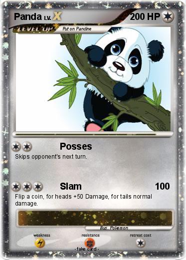 Pokémon Panda 895 895 - Posses - My Pokemon Card