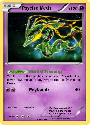 Pokémon Aura Rayquaza - Mental Training - My Pokemon Card
