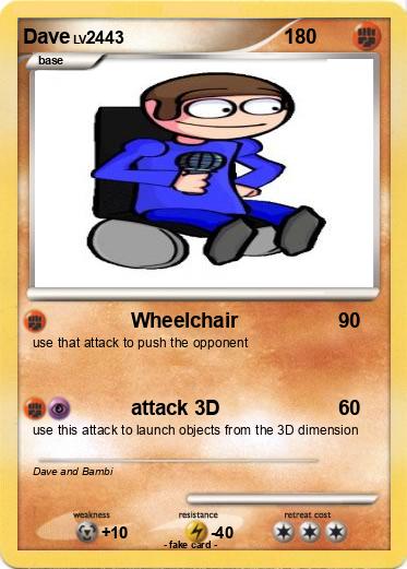 Pokémon Dave 577 577 - Wheelchair - My Pokemon Card