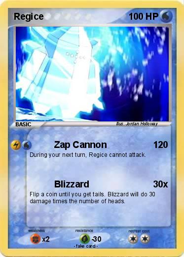 Pokémon Regice 349 349 - Zap Cannon - My Pokemon Card