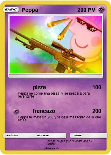 Pokémon Peppa 886 886 - pizza - Mi carta pokémon