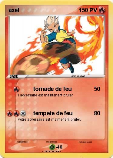 Pokémon axel 535 535 - tornade de feu - Ma carte Pokémon