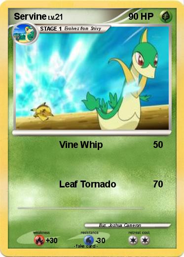 Servine Pokemon Card