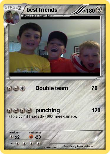 Pokémon best friends 114 114 - Double team - My Pokemon Card