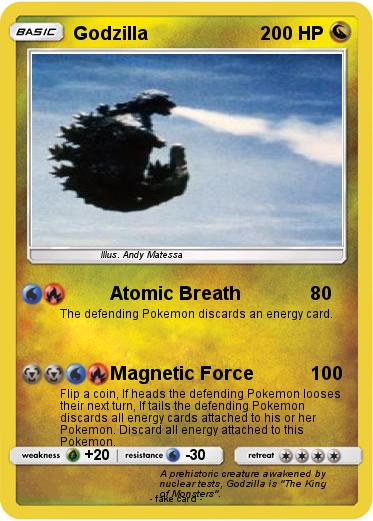 Pokémon Godzilla 2972 2972 - Atomic Breath - My Pokemon Card