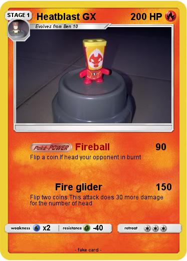 Pokémon Heatblast GX - Fireball - My Pokemon Card