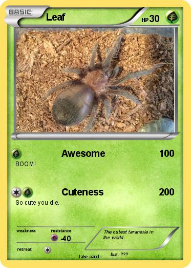 Pokémon Leaf 276 276 - Awesome - My Pokemon Card