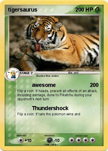 Pokémon tigersaurus - awesome - My Pokemon Card