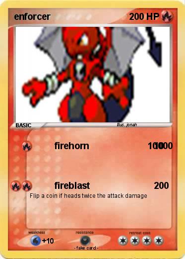 Pokémon enforcer 1 1 - firehorn 10000 - My Pokemon Card