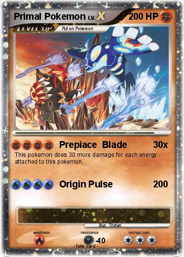 Pokémon Primal Pokemon - Prepiace Blade - My Pokemon Card