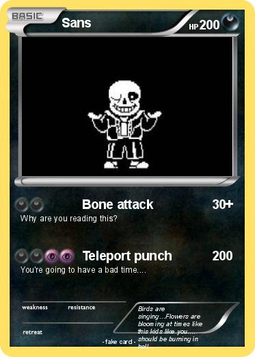 Pokémon Sans 63 63 - Bone attack - My Pokemon Card