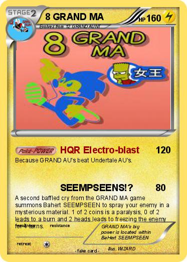 Pokémon 8 GRAND MA - HQR Electro-blast - My Pokemon Card