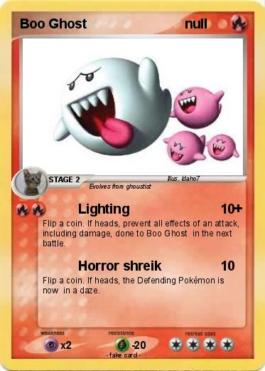 Pokémon Boo Ghost 3 3 - Lighting - My Pokemon Card