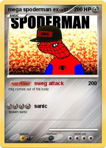 Pokémon mega spoderman ex - sweg attack - My Pokemon Card