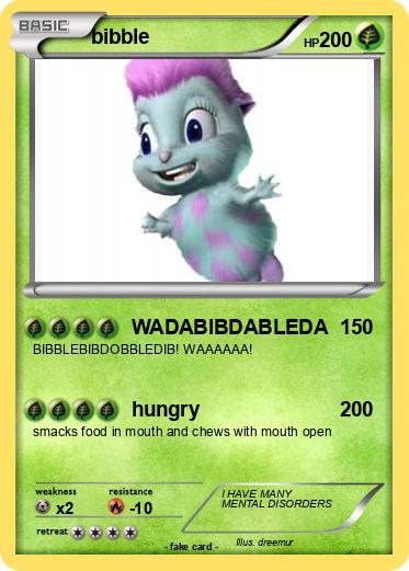 Pokémon bibble 10 10 - WADABIBDABLEDA - My Pokemon Card