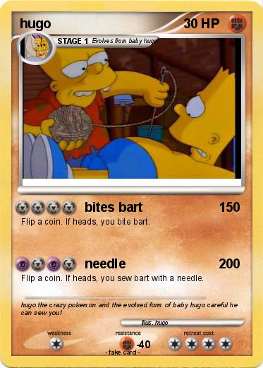 Pokémon hugo 708 708 - bites bart - My Pokemon Card