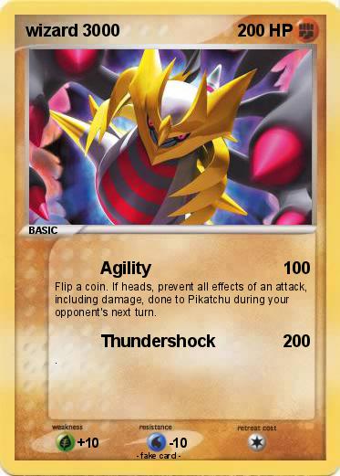 Pokémon wizard 3000 3000 - Agility - My Pokemon Card