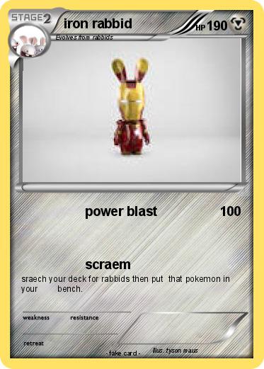 Pokémon iron rabbid - power blast - My Pokemon Card