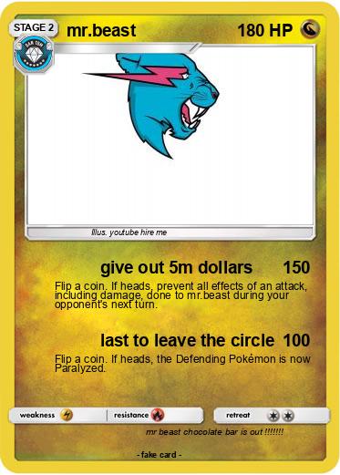 Pokémon mr beast 384 384 - give out 5m dollars - My Pokemon Card