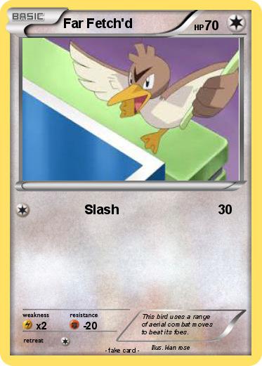 Pokémon Far Fetch d - Slash - My Pokemon Card